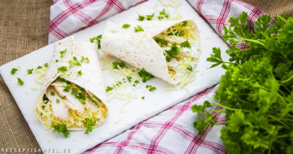 Wrap kana ja jogurtikastmega - Retseptisahtel